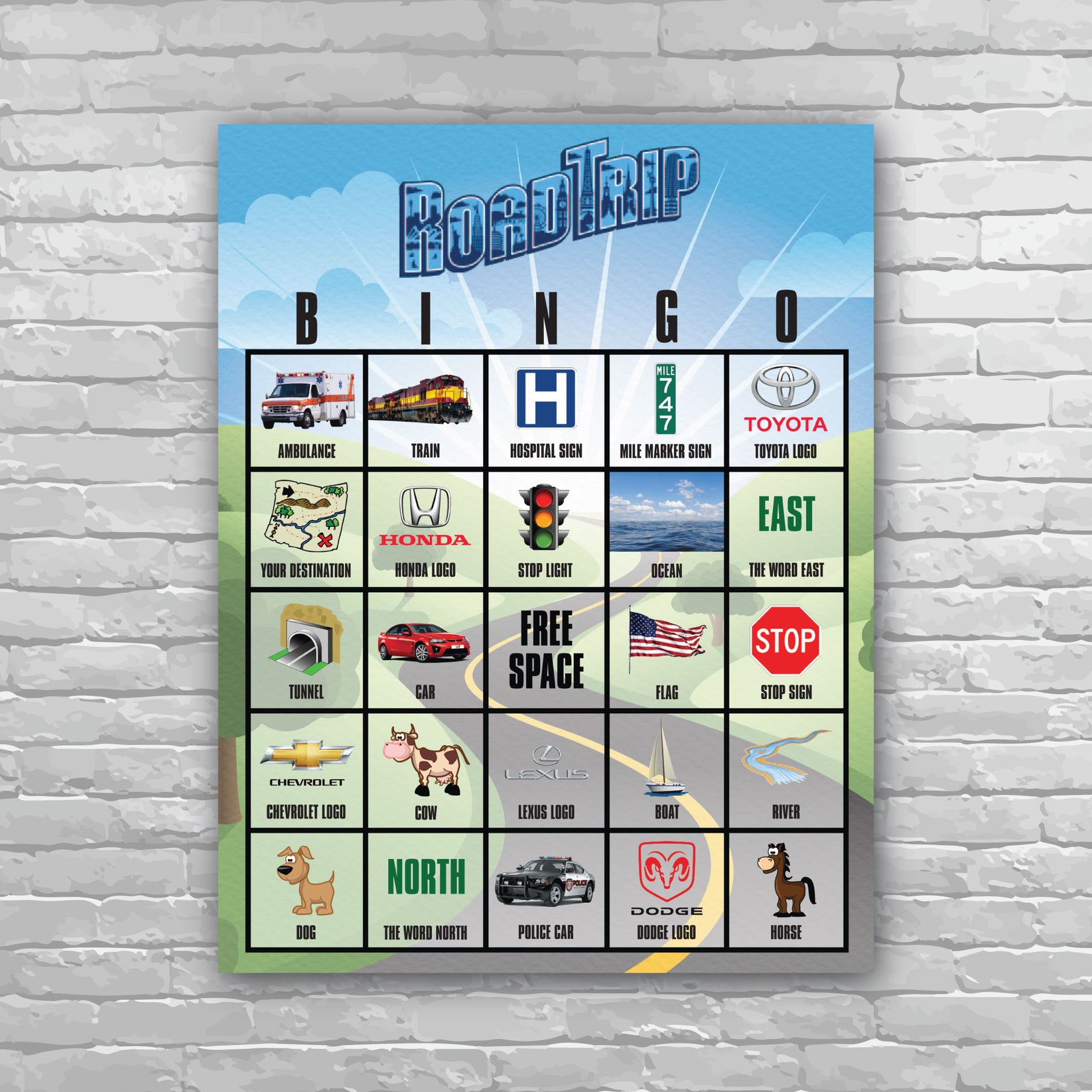 Road Trip Bingo – Hirschi's Sweet Creations